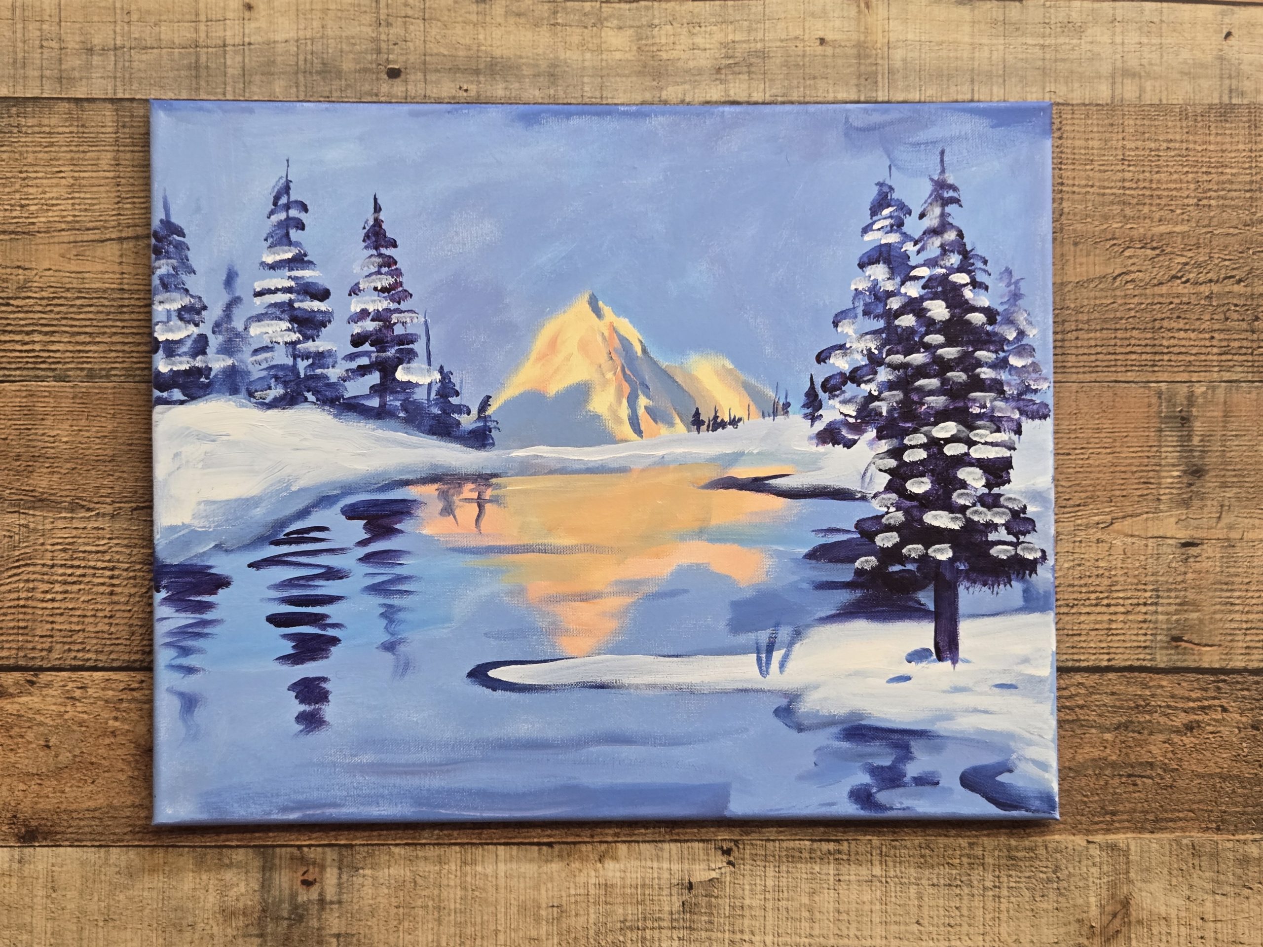 Paint and Sip Class: “Winter Dawn” Jan. 10th – Kittle’s Fine Art & Supply Company